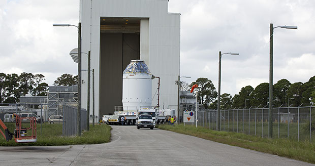 Orion spacecraft transfers to launch abort system facility - Aerospace ...