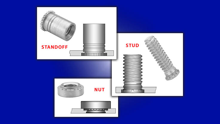 Self-clinching nuts, studs, standoffs - Aerospace Manufacturing and Design