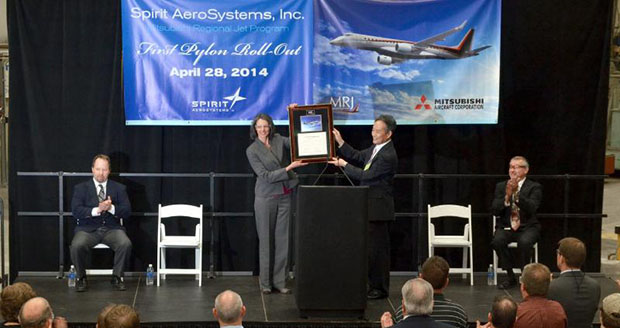 Spirit delivers first MRJ pylon - Aerospace Manufacturing and Design