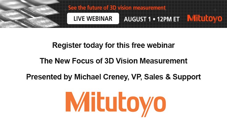 Free webinar: Three dimensional vision measurement systems - Aerospace ...