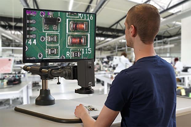 4K resolution digital microscope - Aerospace Manufacturing and Design