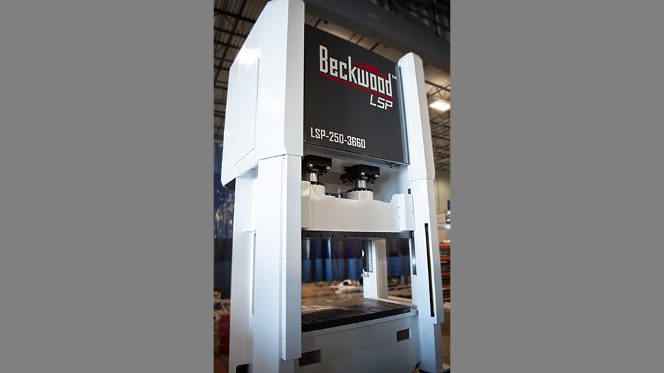 Beckwood's linear servo press line - Aerospace Manufacturing and Design
