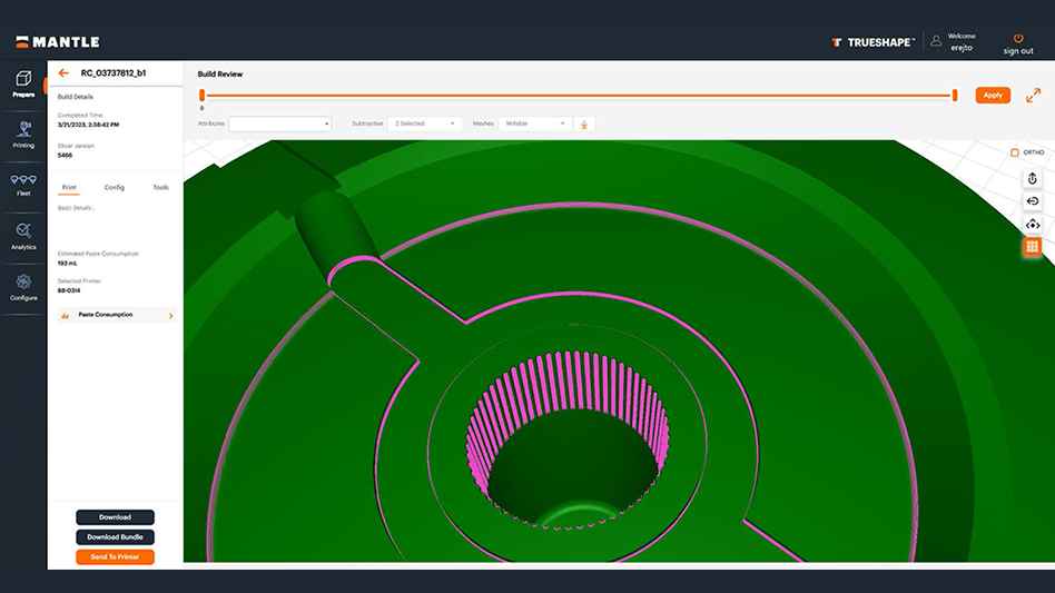 Mantle's high-precision shaping capabilities in metal 3D printing ...