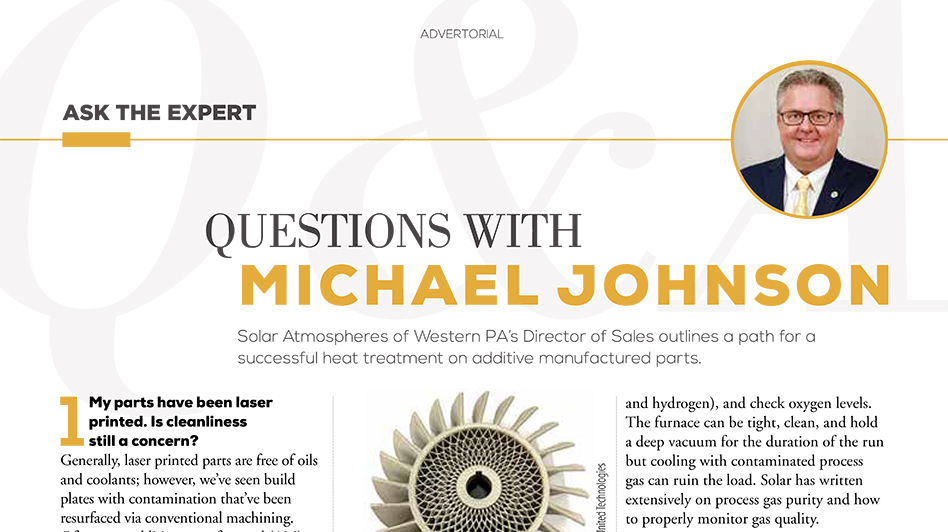 Questions with Michael Johnson - Aerospace Manufacturing and Design