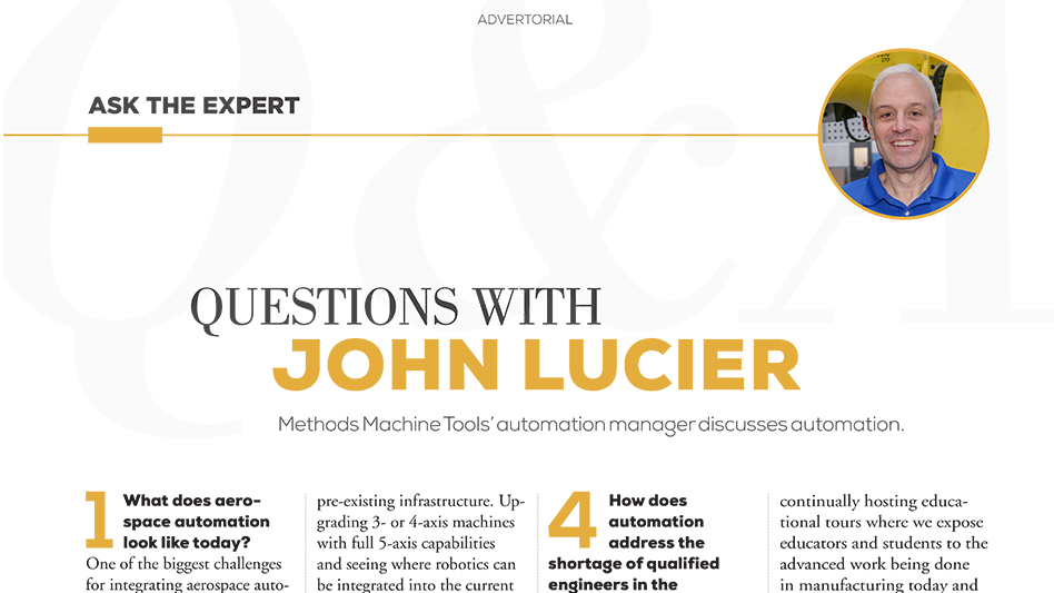 5 questions with John Lucier - Aerospace Manufacturing and Design